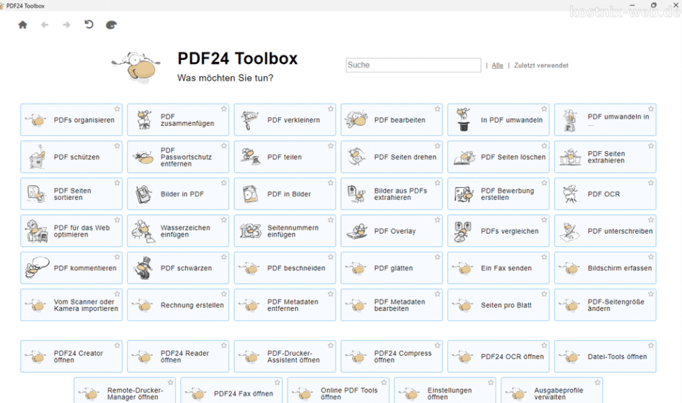 PDF24 Creator, das PDF-Tool | kostnix-web.de