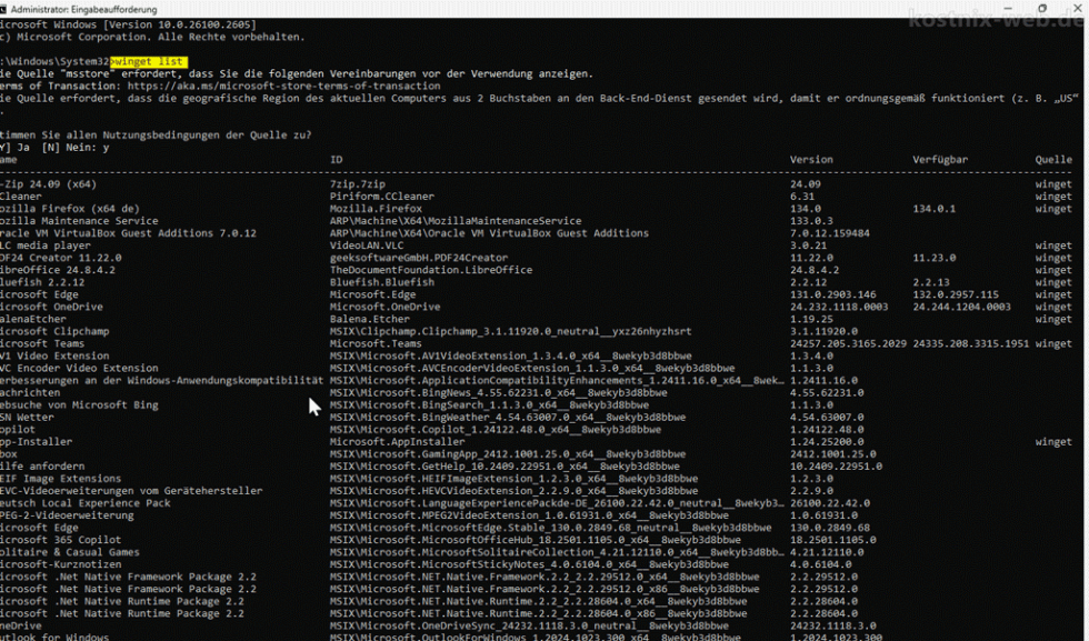 Winget Install: Einfache Software-Installation | kostnix-web.de